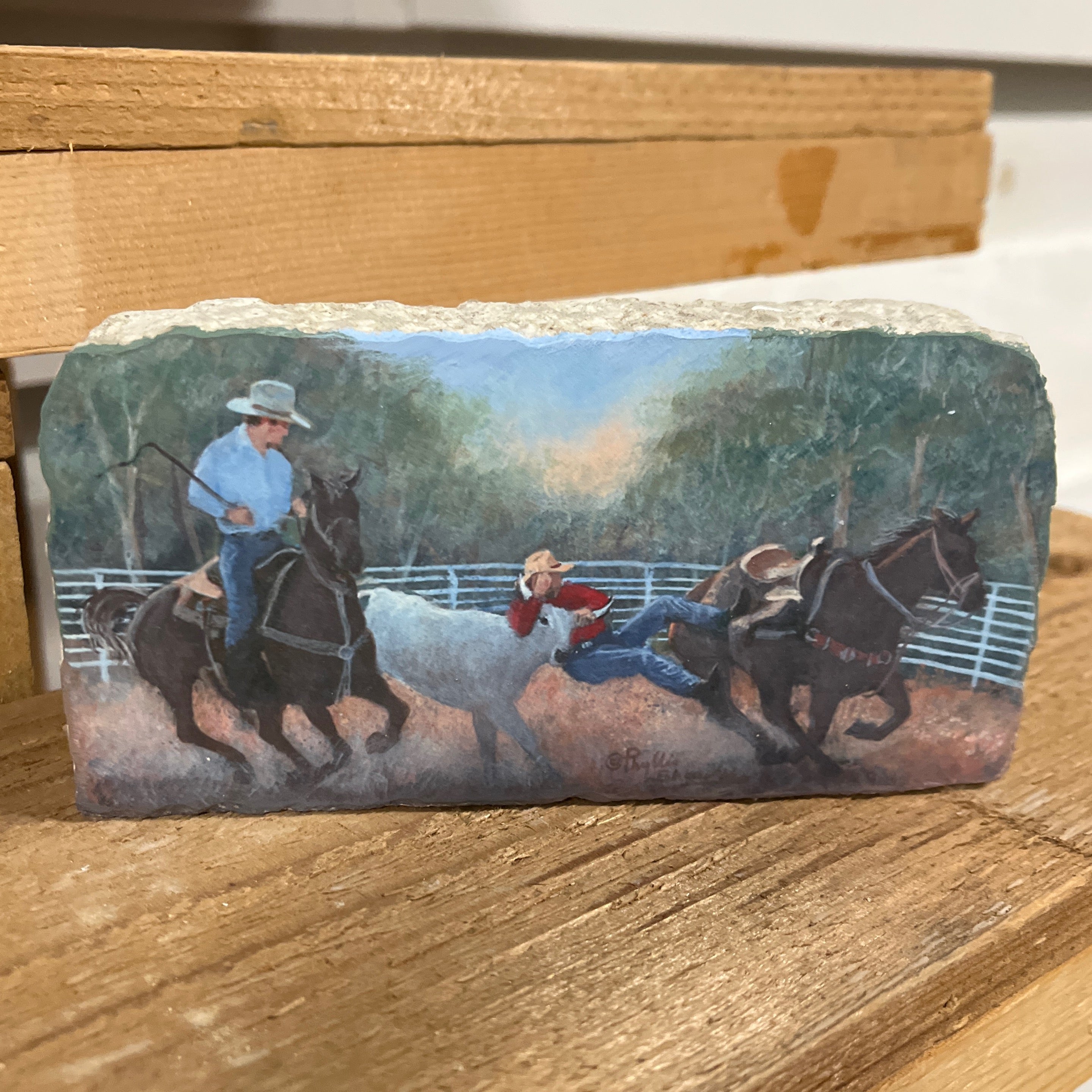Bull Dogger on Limestone | Switchgrass