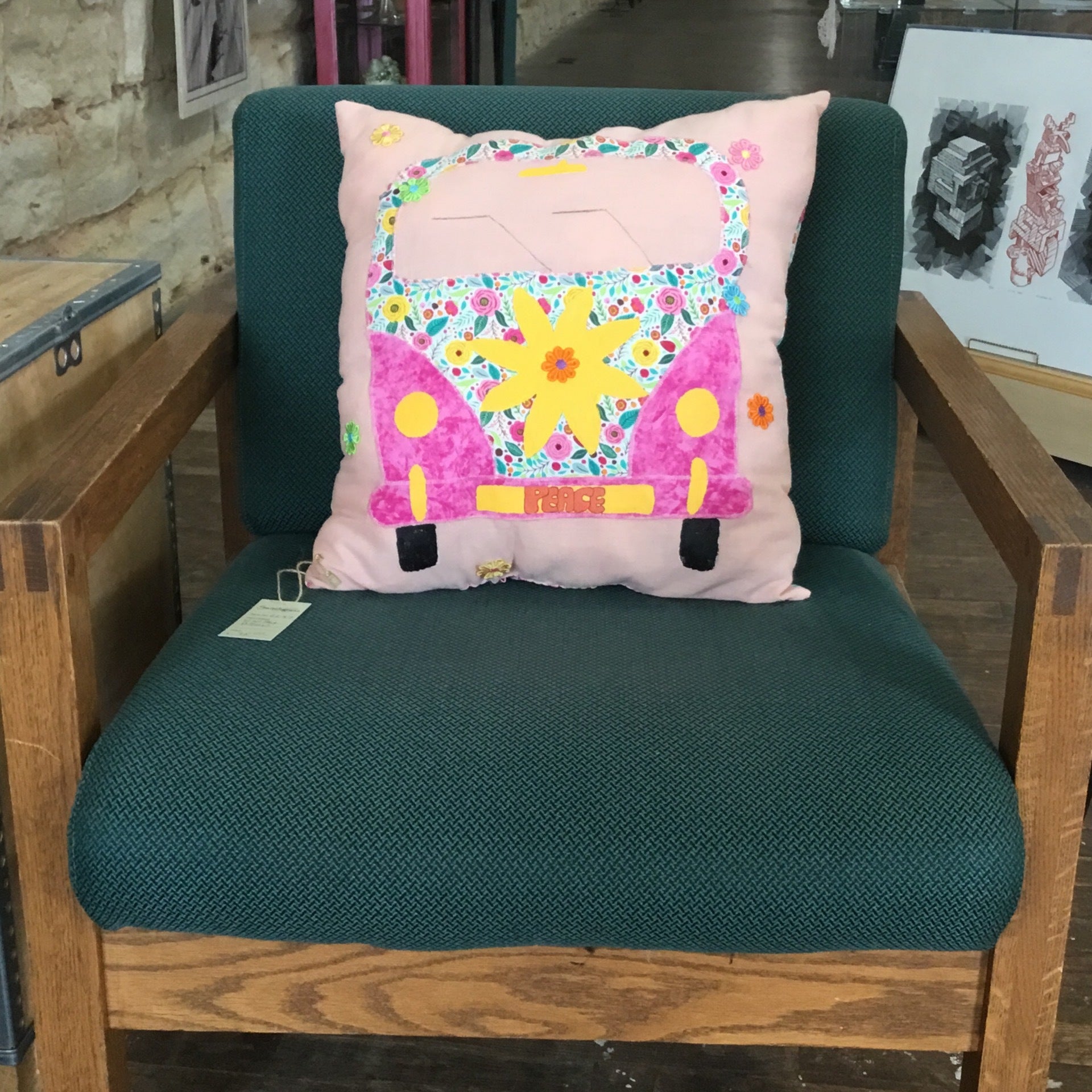 Volkswagen Bus Pillow | Switchgrass